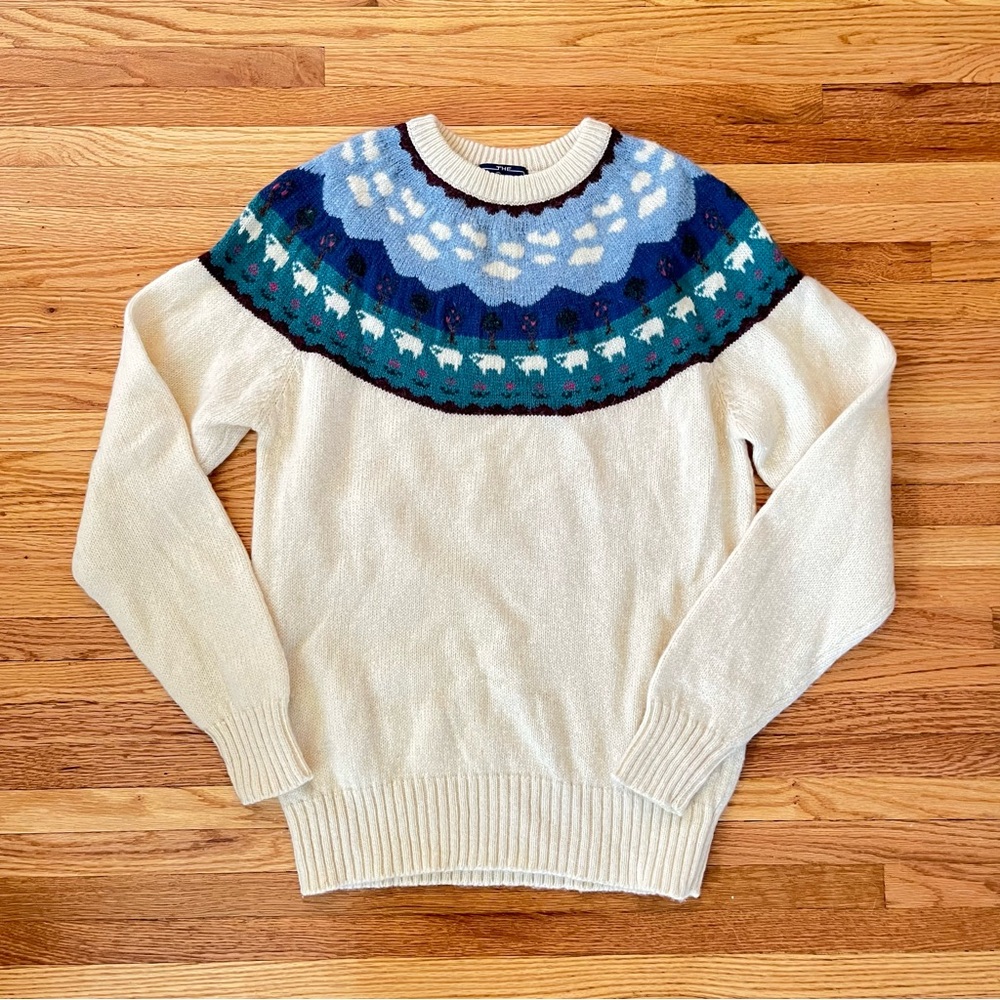 Vintage Woolrich Fair Isle Sheep Sweater - Gem